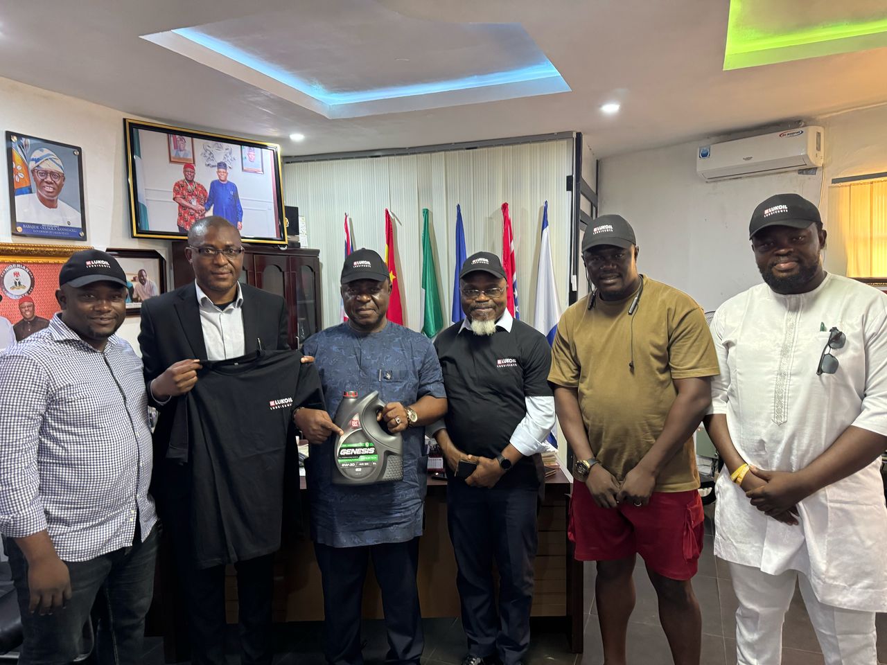 Lukoil Lubricants Nigeria Team’s Visit to ASPAMDA Market President at ...